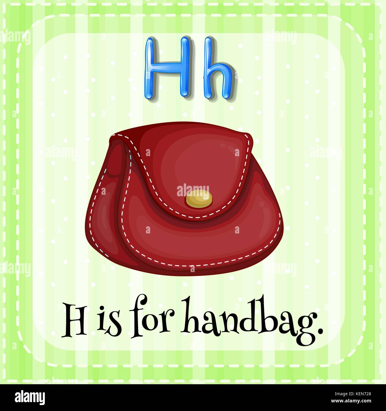 Illustration of an alphabet H is for handbag Stock Vector Image & Art ...