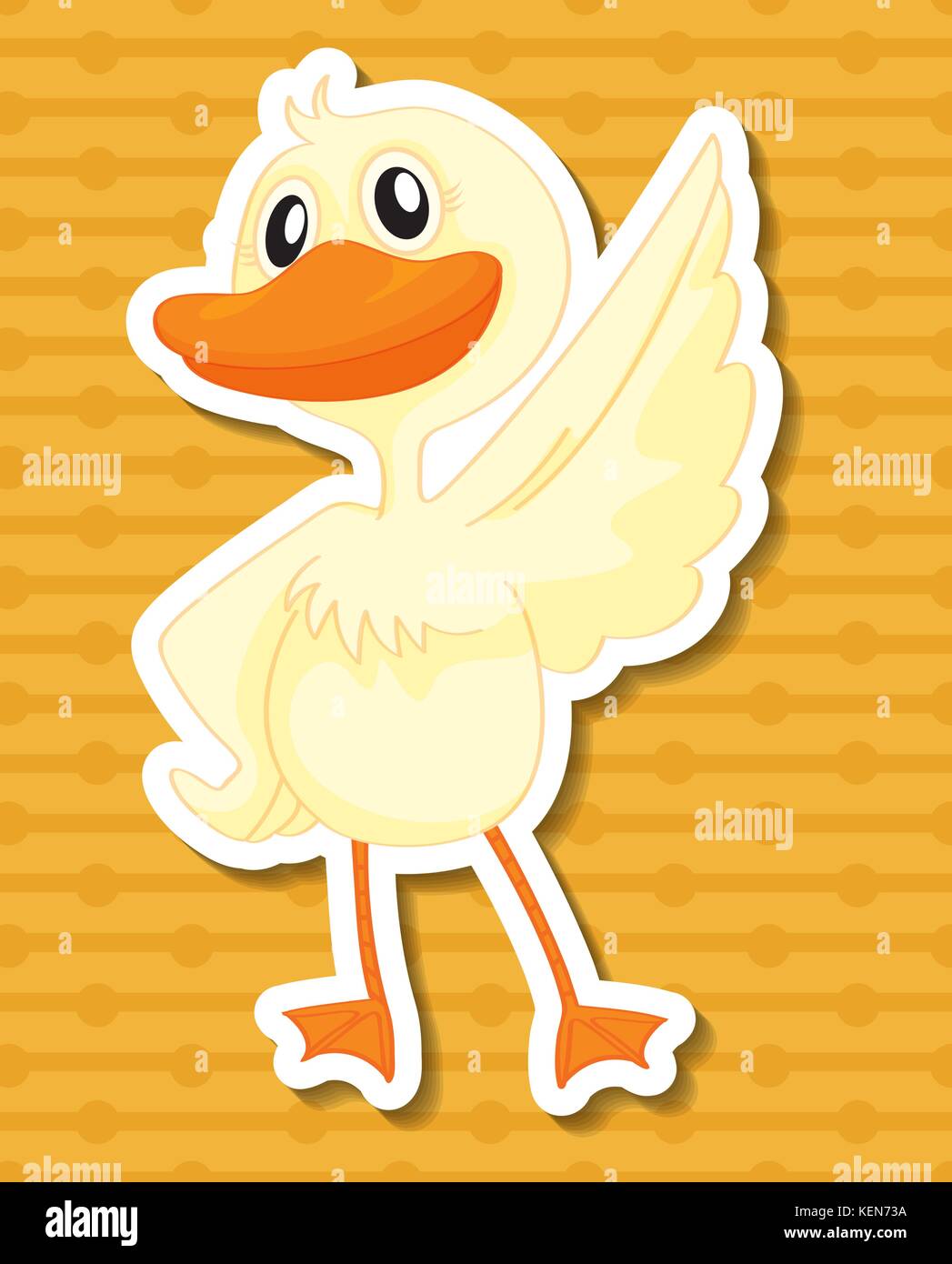 Duck standing up Stock Vector Images - Alamy