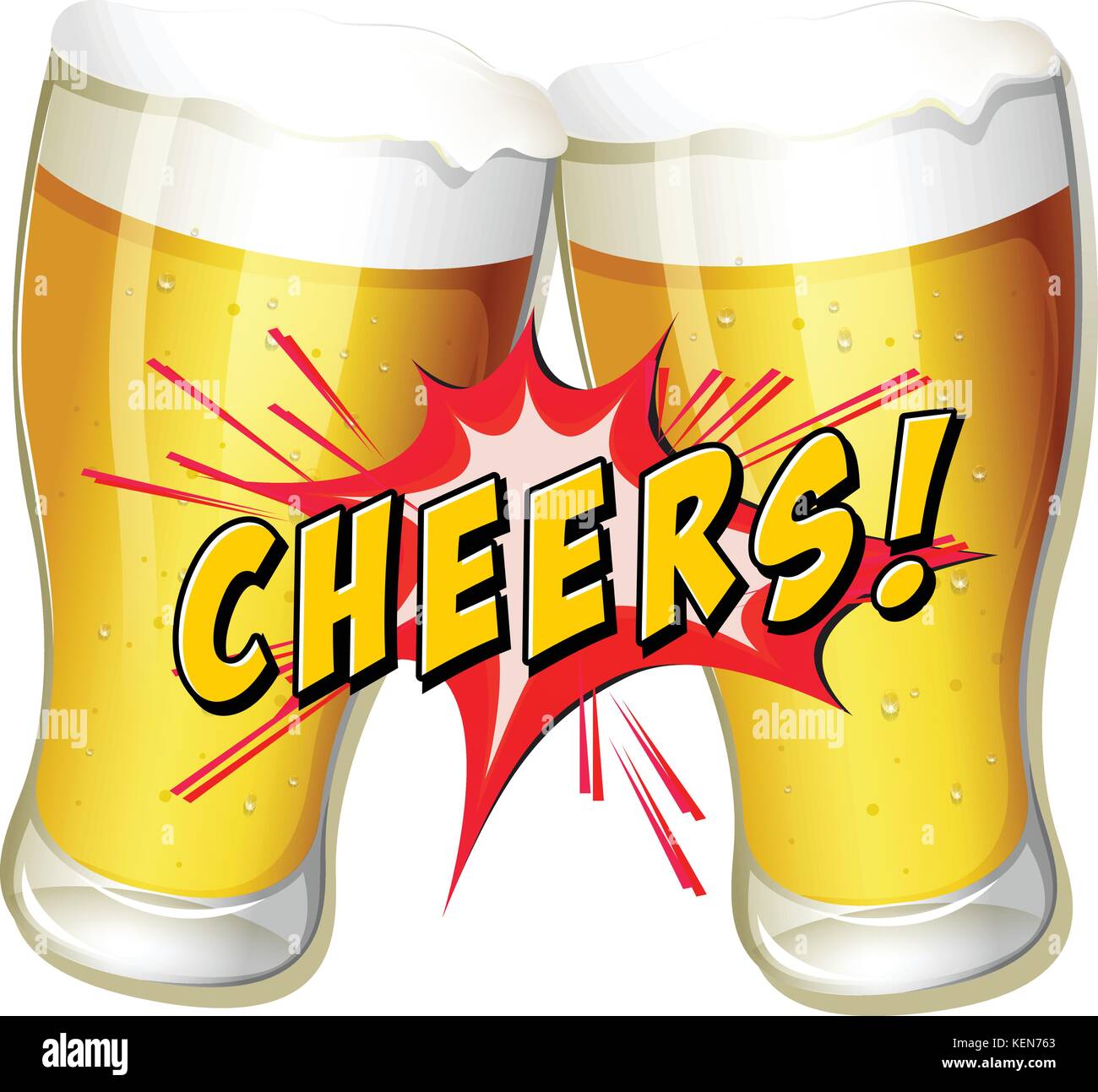 Cheers word Stock Vector Images - Alamy