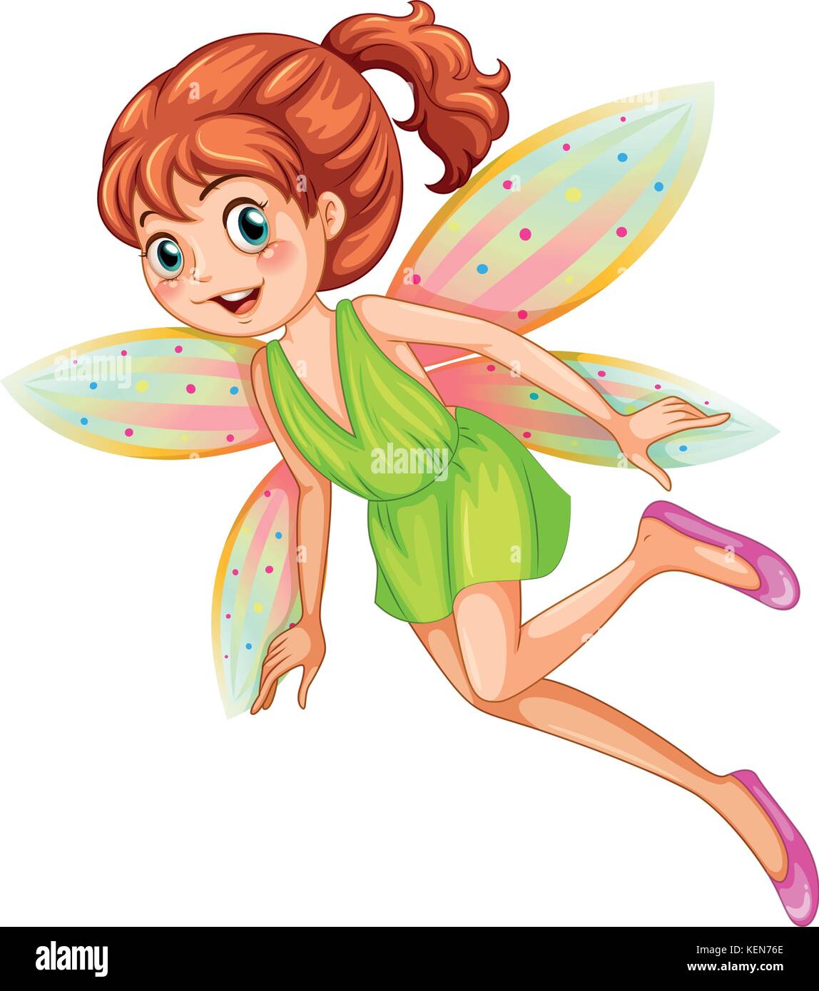 Illustration of a single fairy Stock Vector Image & Art - Alamy