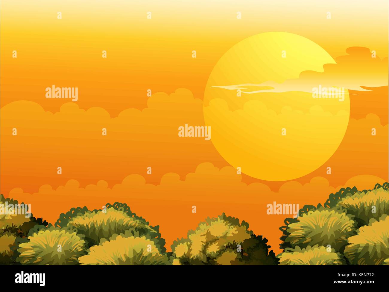 Picture sunny day in Stock Vector Images - Alamy