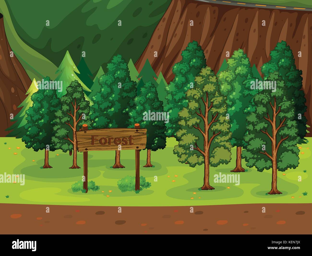 Beautiful natural surroundings Stock Vector Images - Alamy