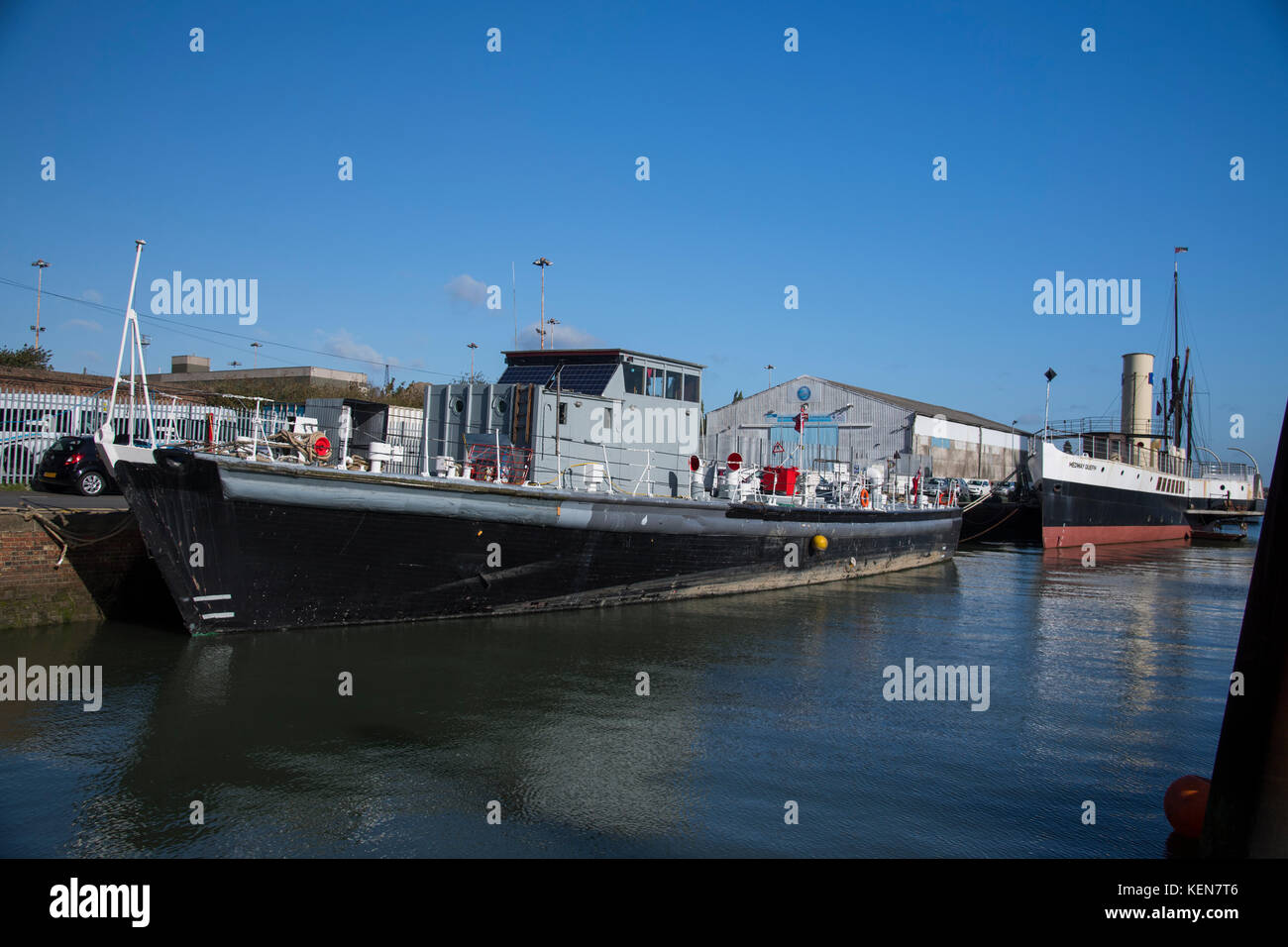 The Medway Queen paddle steamer, a pleasure cruiser built 1924, she was ...