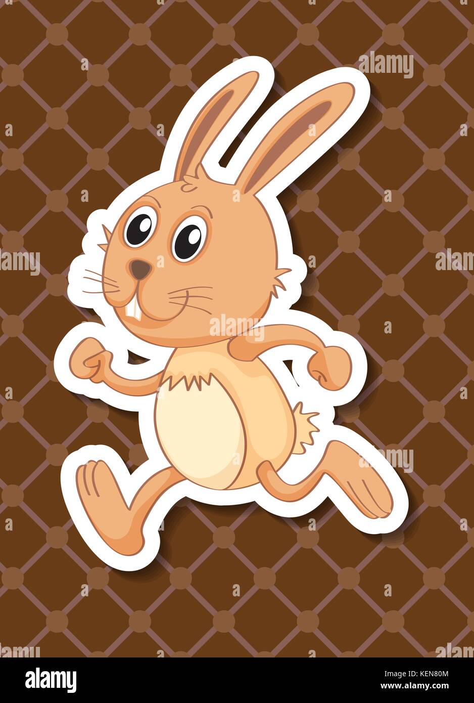 illustration of a rabbit running Stock Vector Image & Art - Alamy