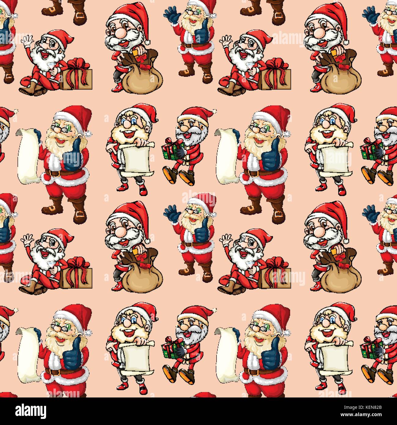 Santa clause clipart Stock Vector Images - Alamy