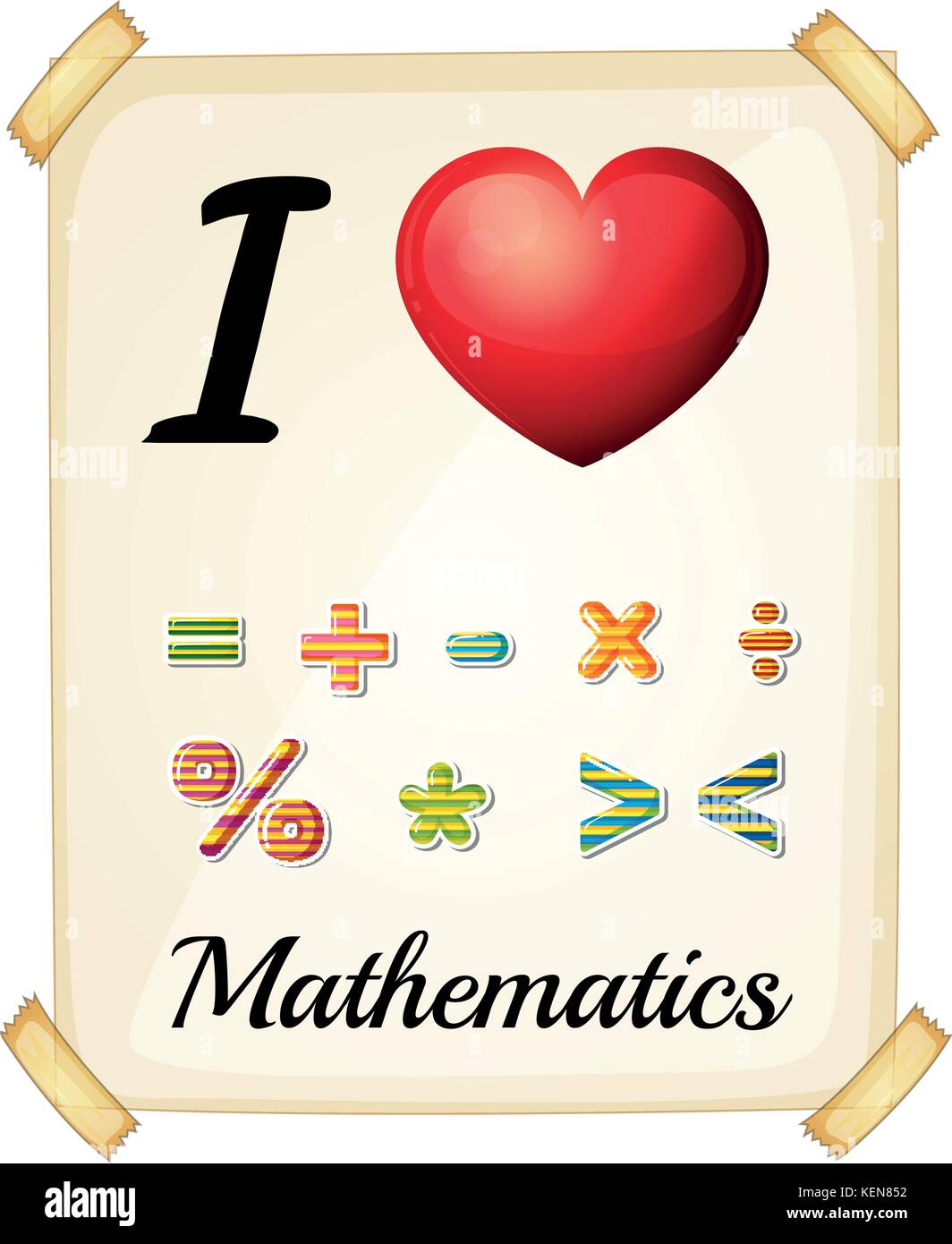I love math hi-res stock photography and images - Alamy