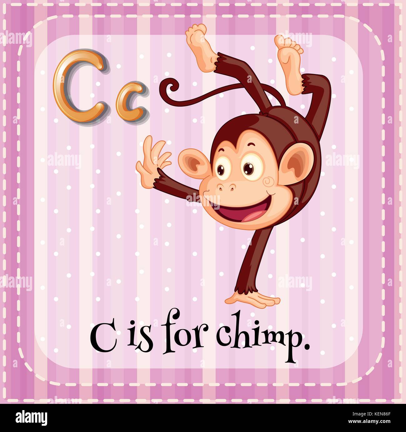 Flashcard letter a ape hi-res stock photography and images - Alamy