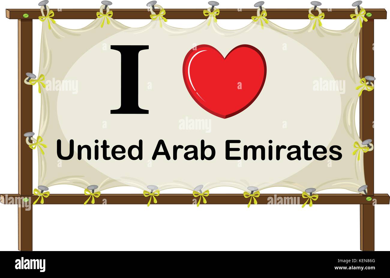 Illustration of I love United Arab Emirates Stock Vector Image & Art ...