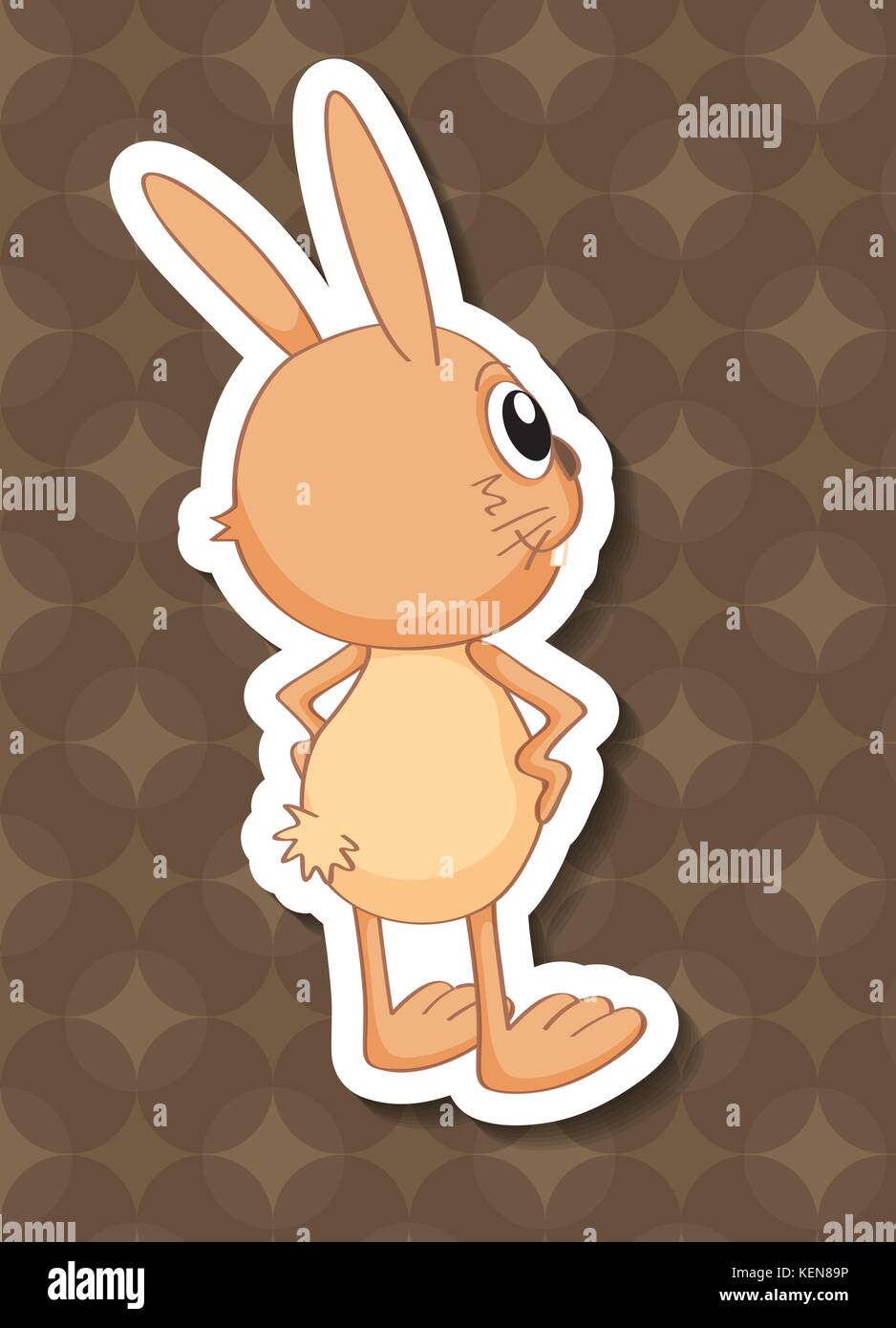 Illustration of a close up rabbit Stock Vector Image & Art - Alamy