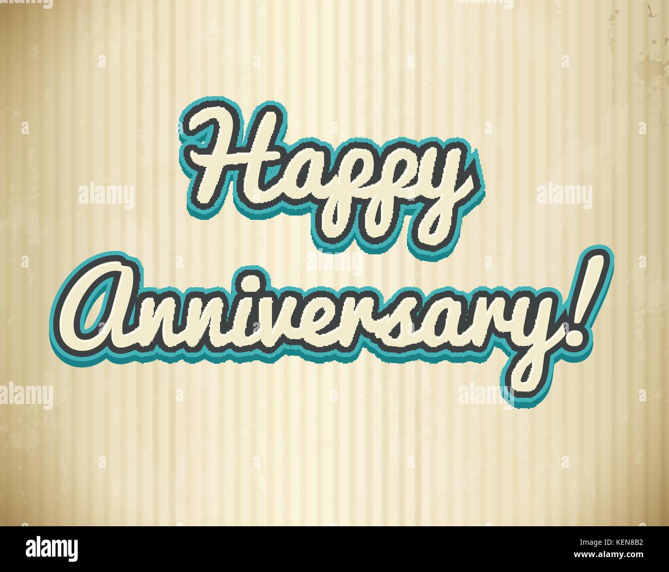 Illustration of an anniversary card Stock Vector Image & Art - Alamy