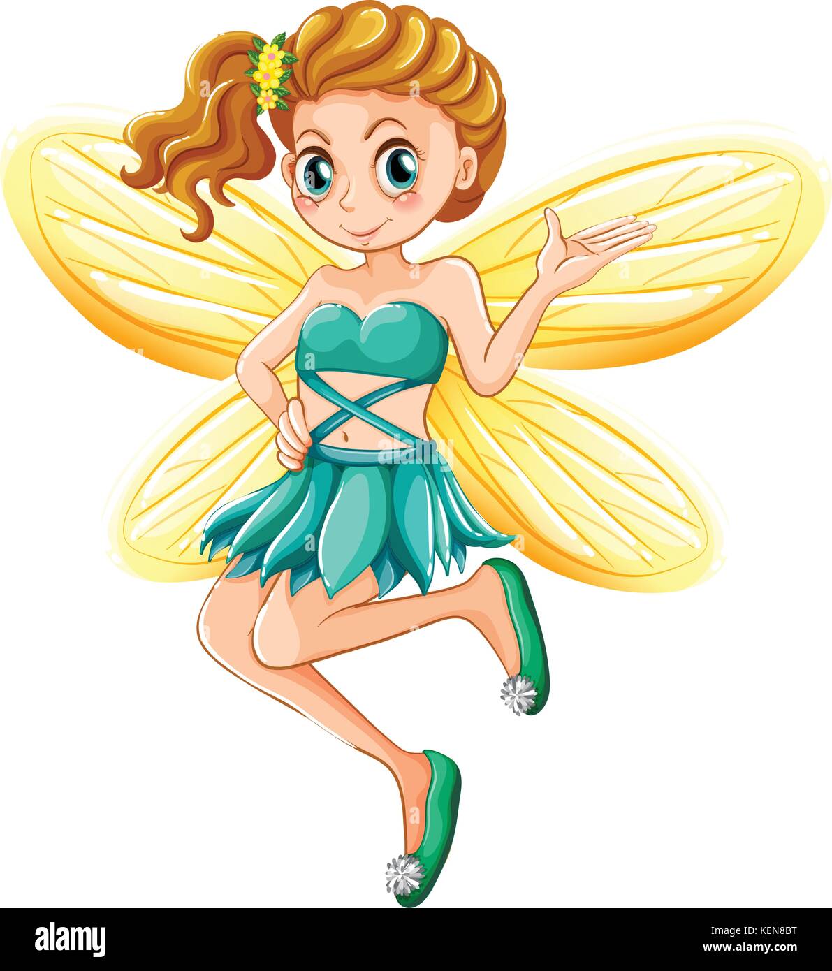 Illustration of a single fairy Stock Vector Image & Art - Alamy