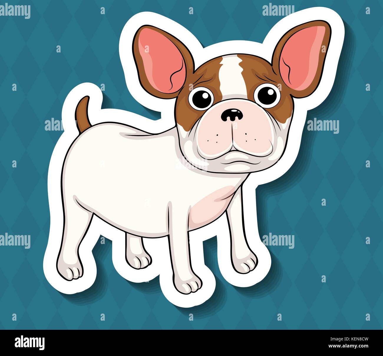 Illustration of a dog with background Stock Vector Image & Art - Alamy