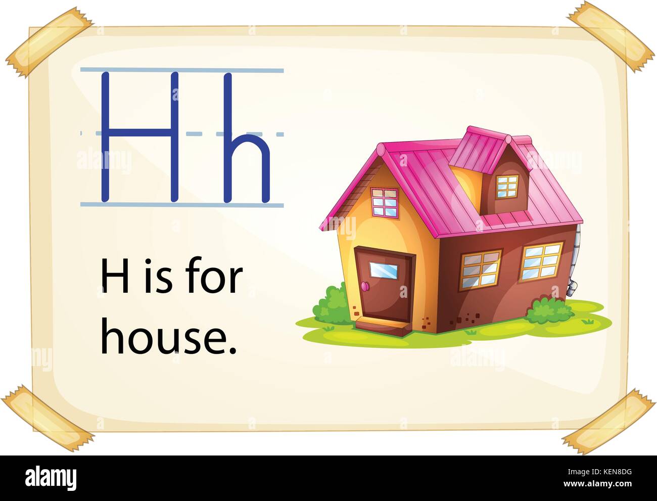 A letter H for house on a white background Stock Vector Image & Art - Alamy