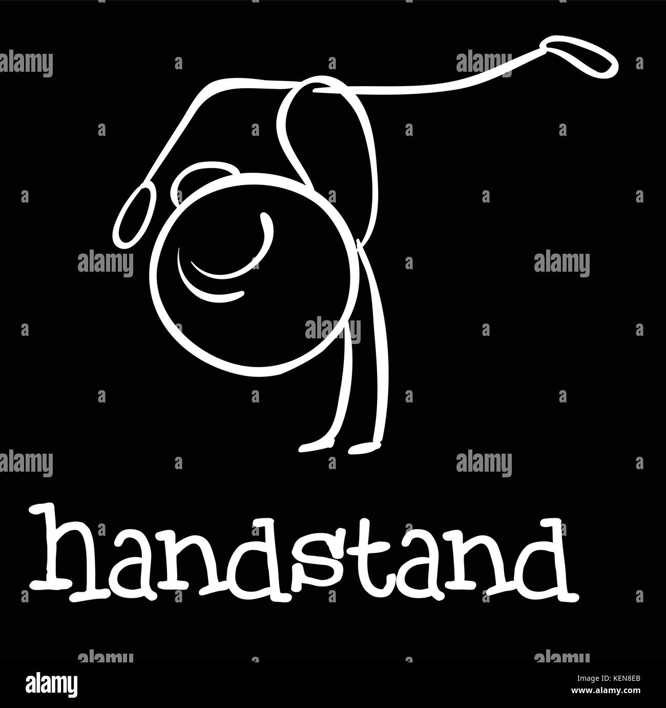 Handstand Stock Vector Images - Alamy