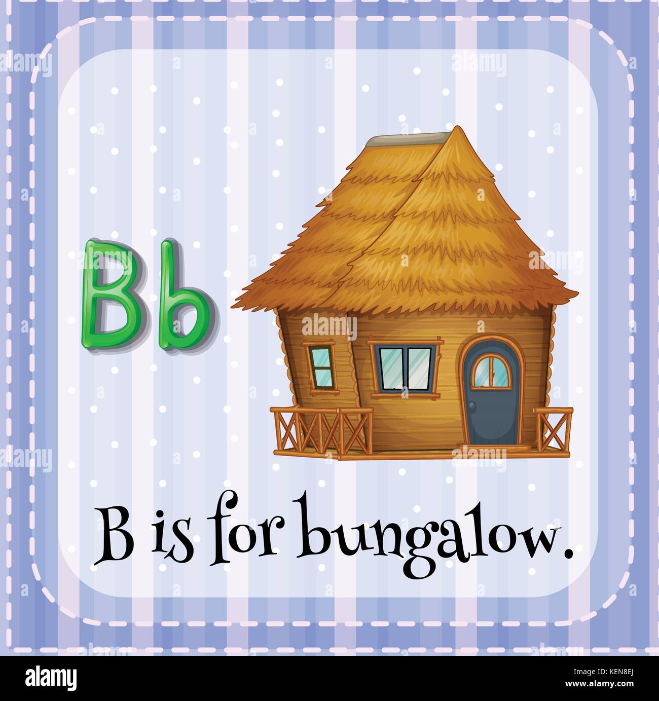 Flashcard of an alphabet B Stock Vector Image & Art - Alamy