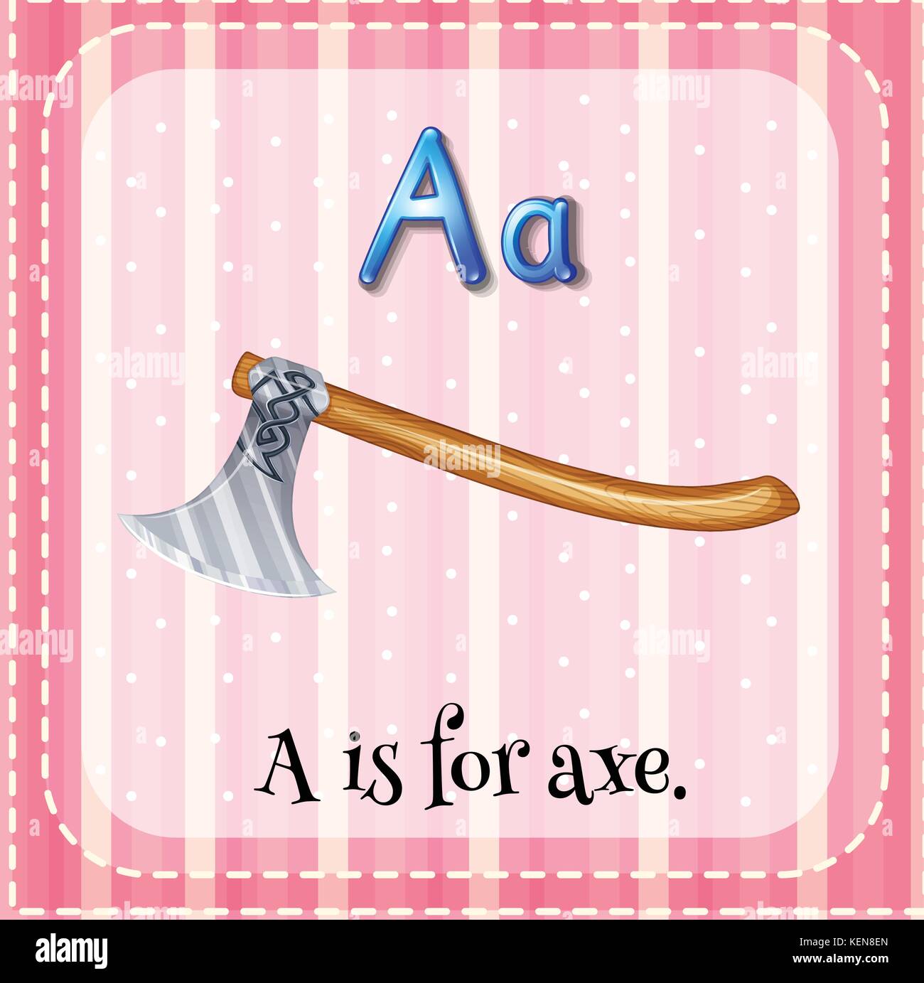 Illustration of a letter a is for axe Stock Vector Image & Art - Alamy