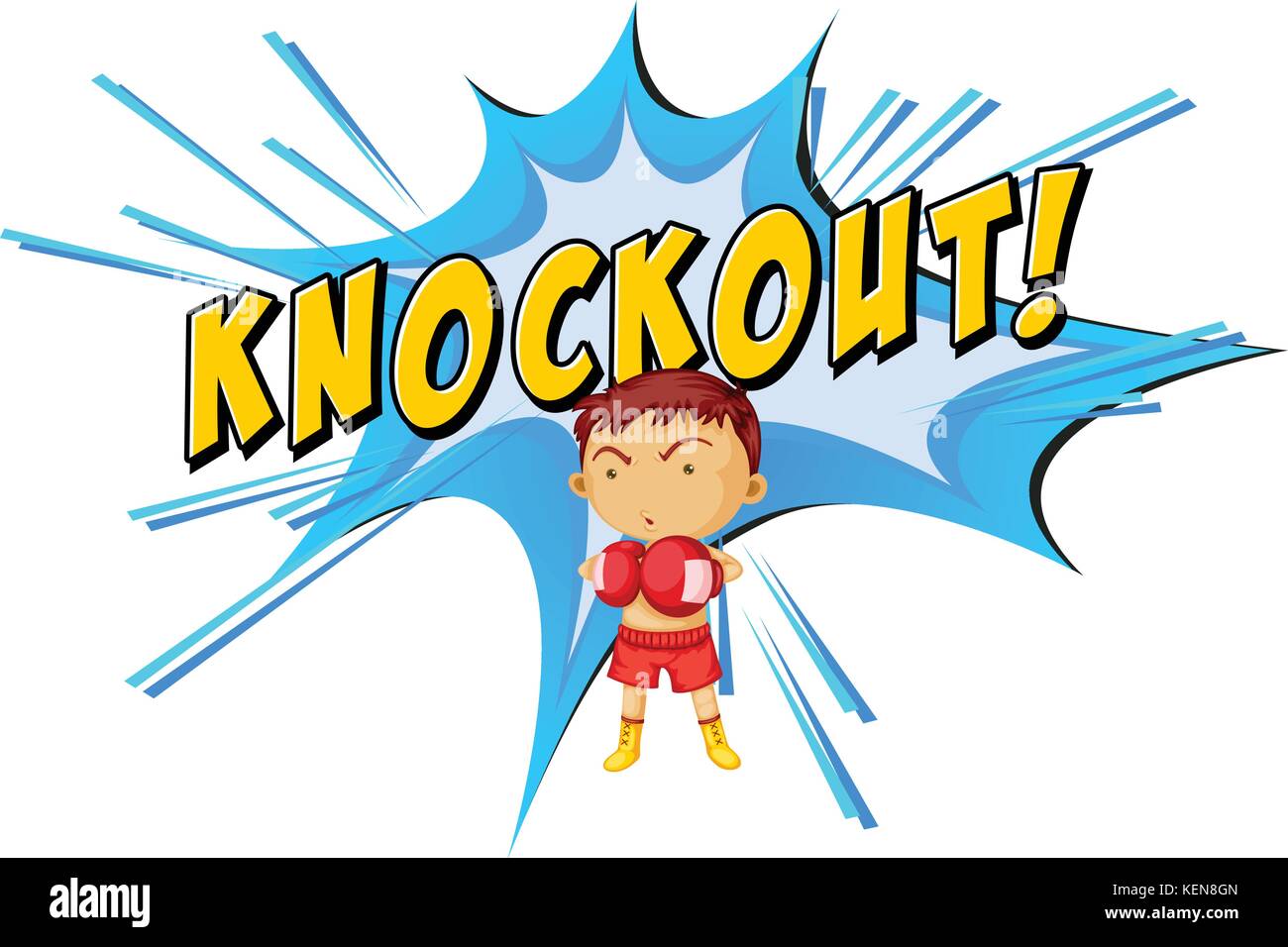 Knockout punch icon on white Stock Vector Image & Art - Alamy