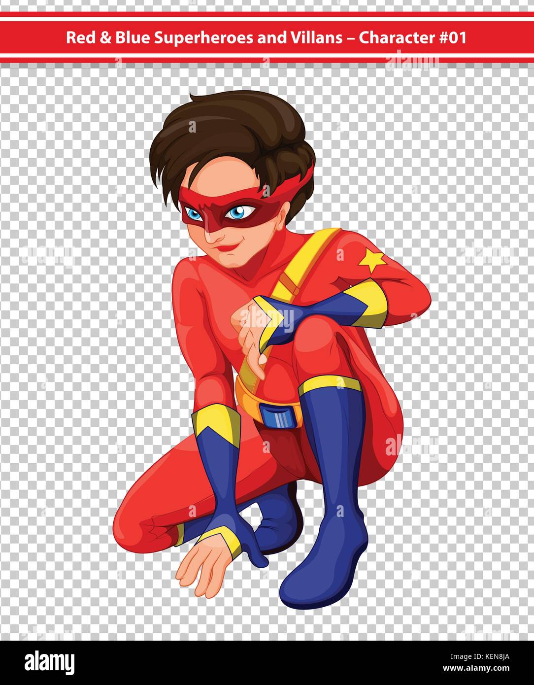 Illustration of a male superhero Stock Vector Image & Art - Alamy