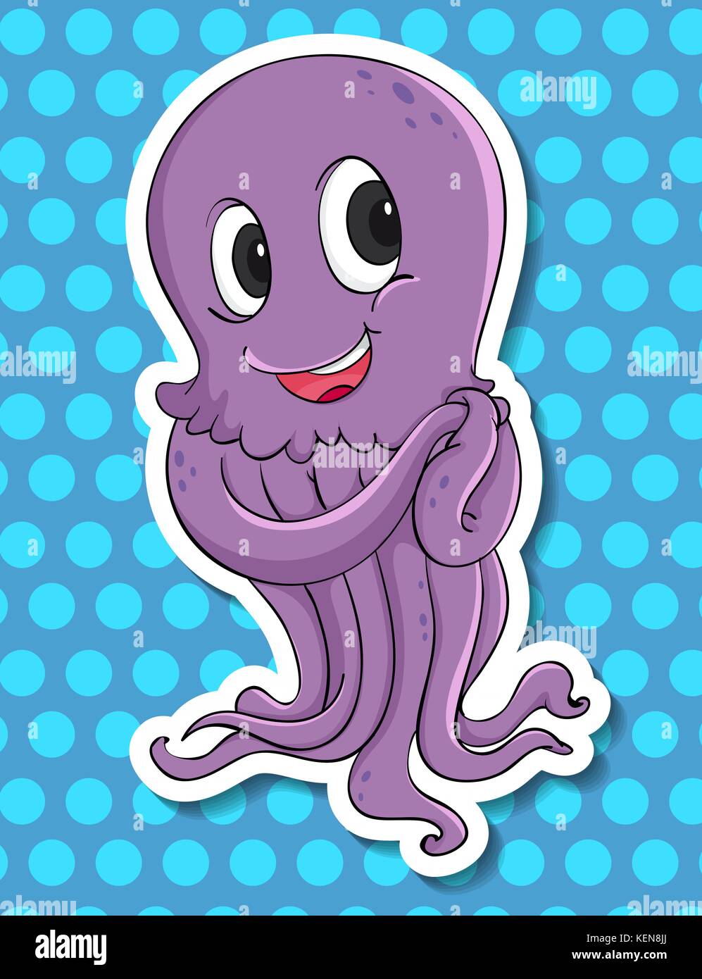 Illustration of a close up octopus Stock Vector Image & Art - Alamy
