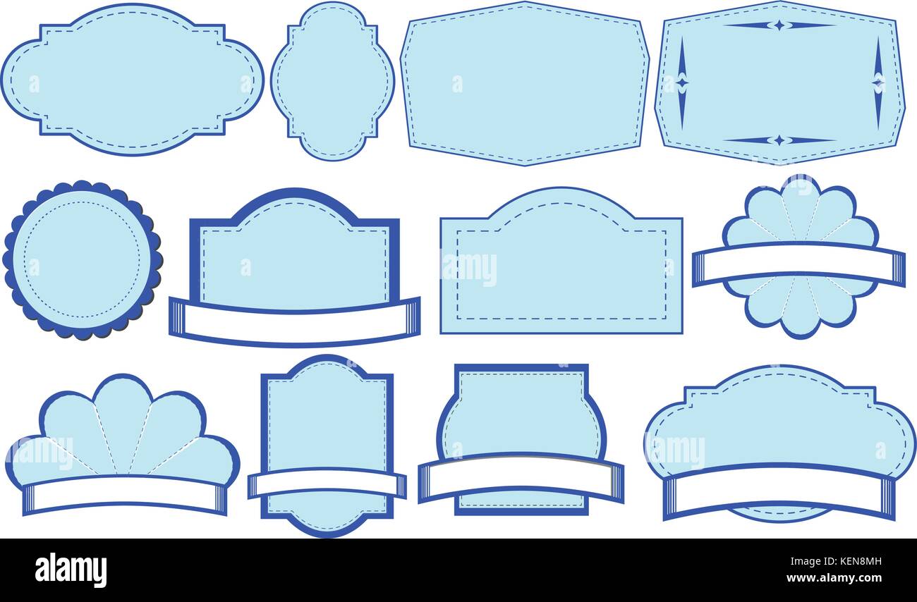 Blue labels hi-res stock photography and images - Alamy