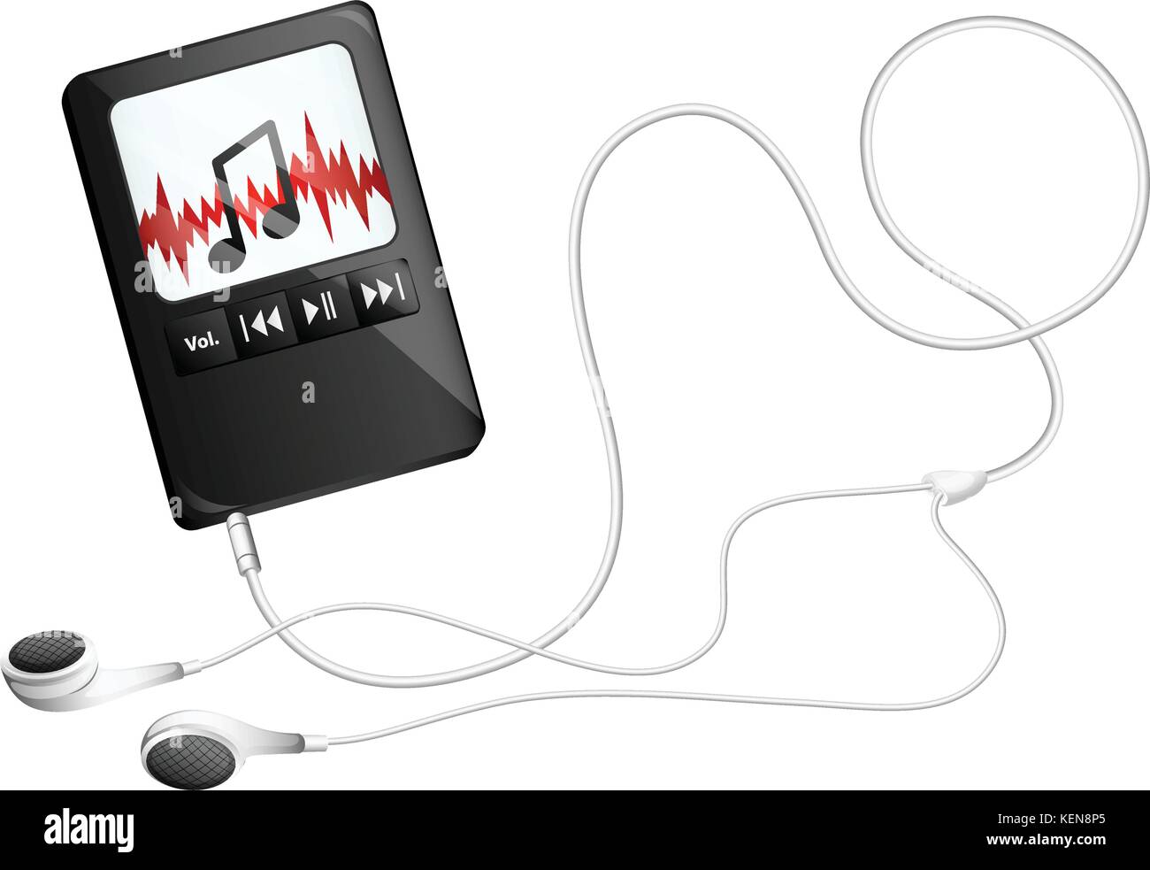 Black man listening music Stock Vector Images - Alamy