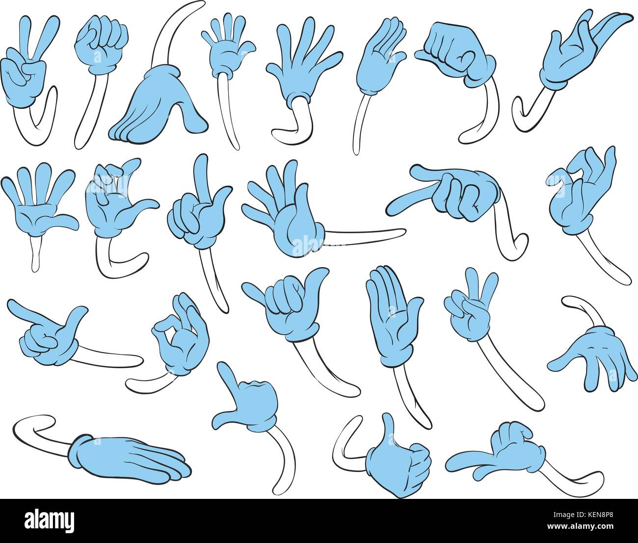 Hand movements Stock Vector Images - Alamy