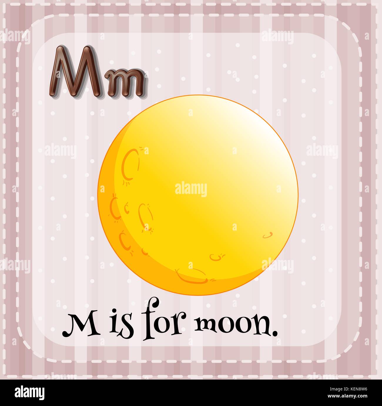 A letter M for moon Stock Vector Image & Art - Alamy