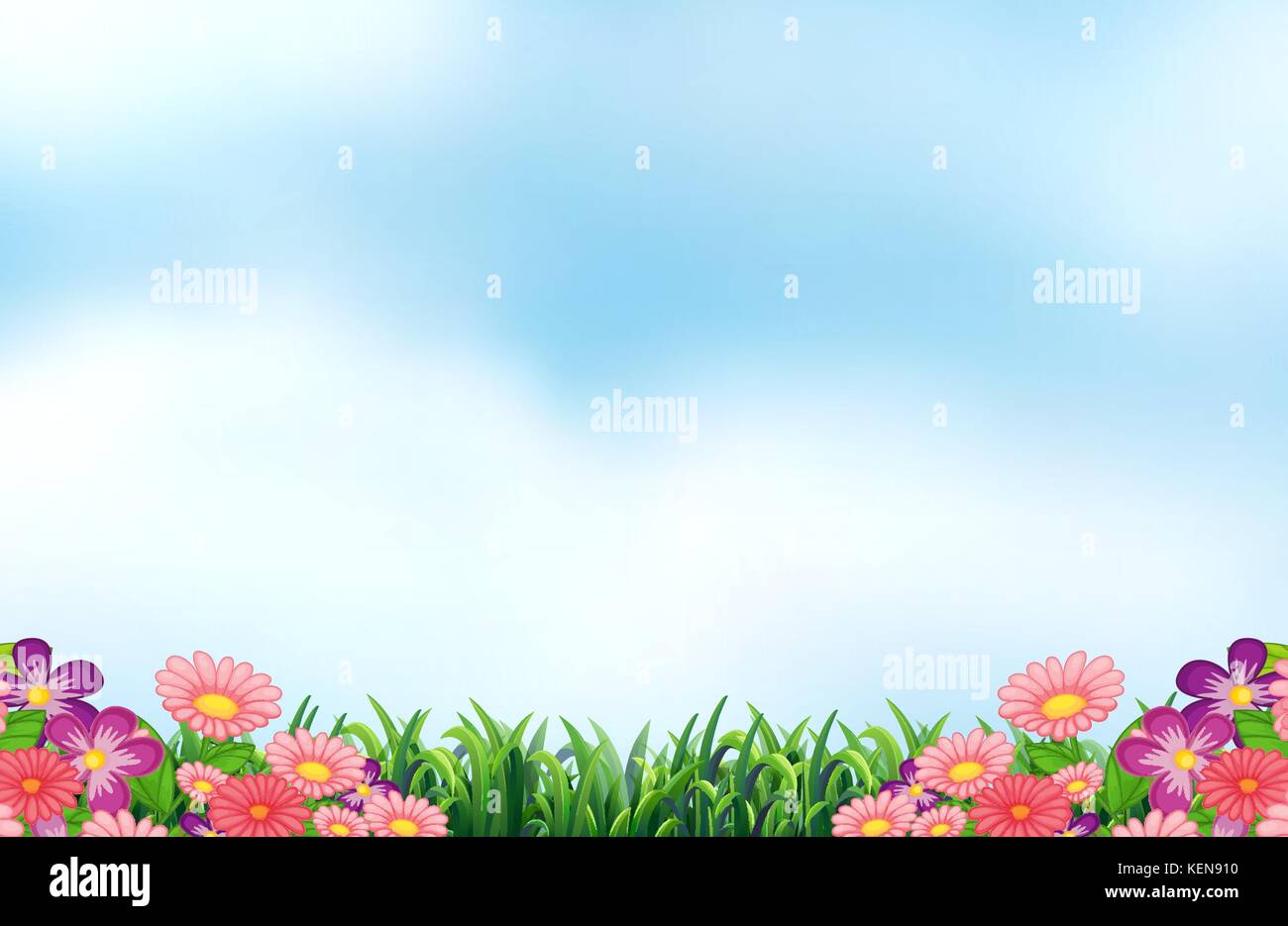 Illustration of a beautiful view of nature Stock Vector Image & Art - Alamy