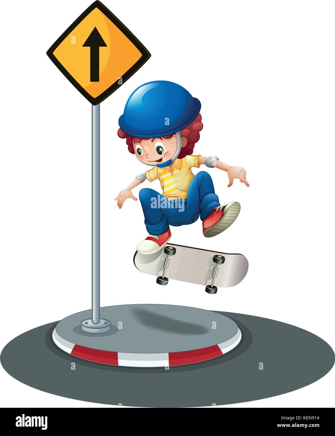 Skater in the street on white Stock Vector Image & Art - Alamy
