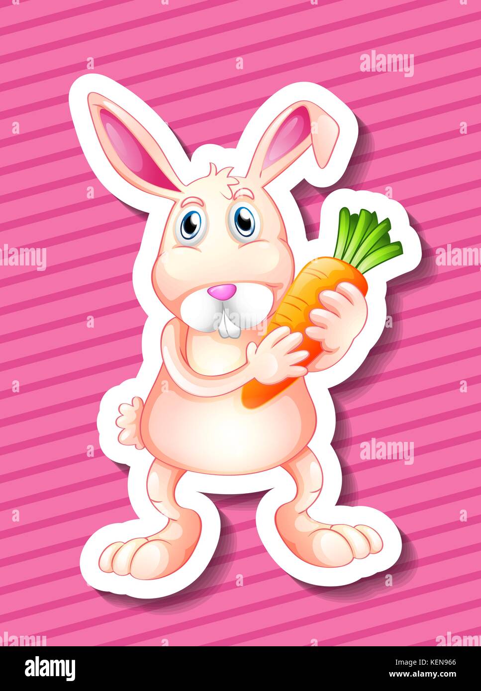 Illustration of a rabbit with background Stock Vector Image & Art - Alamy