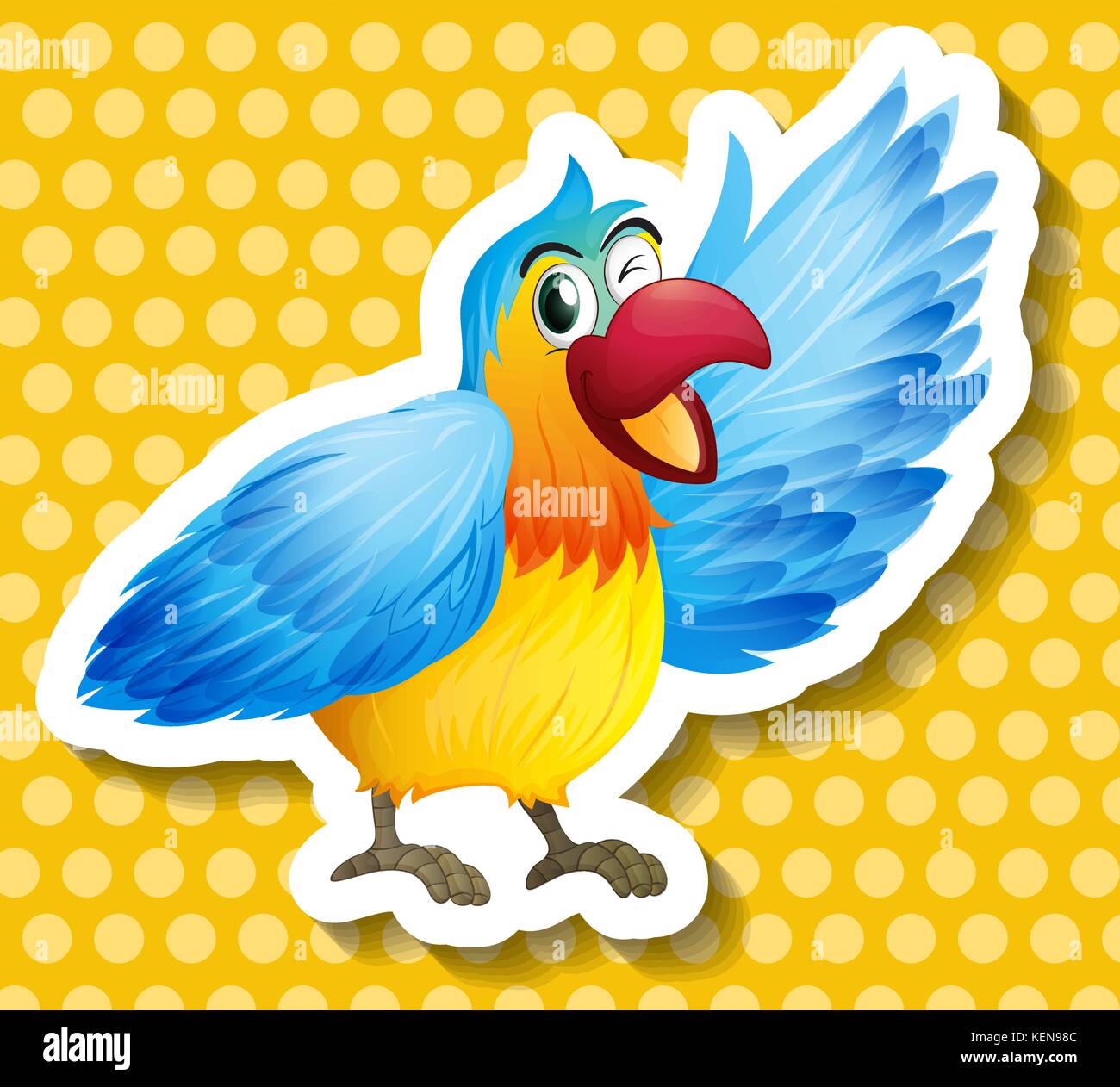 Illustration of a close up parrot Stock Vector Image & Art - Alamy