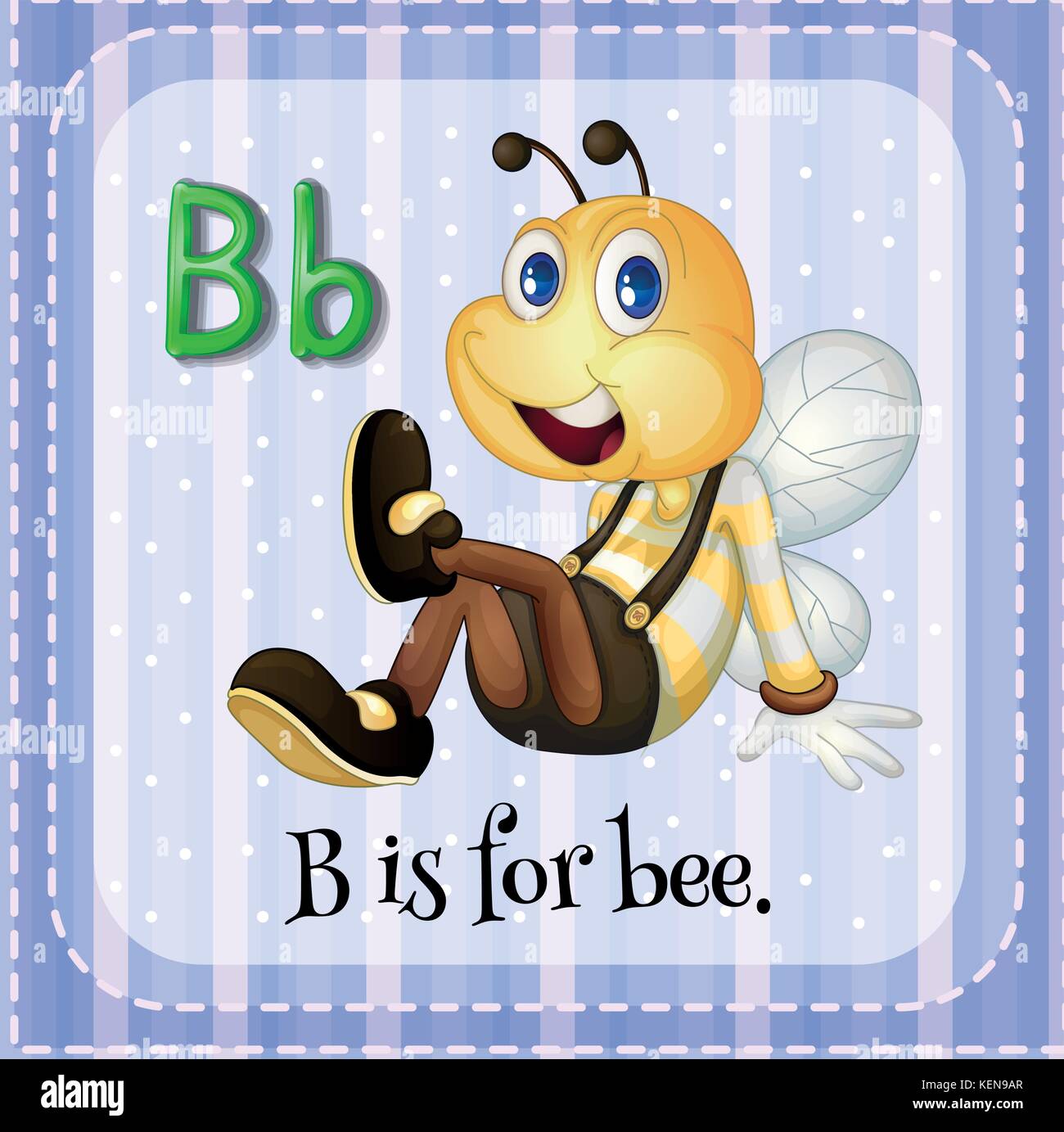 Flashcard of an alphabet B Stock Vector Image & Art - Alamy