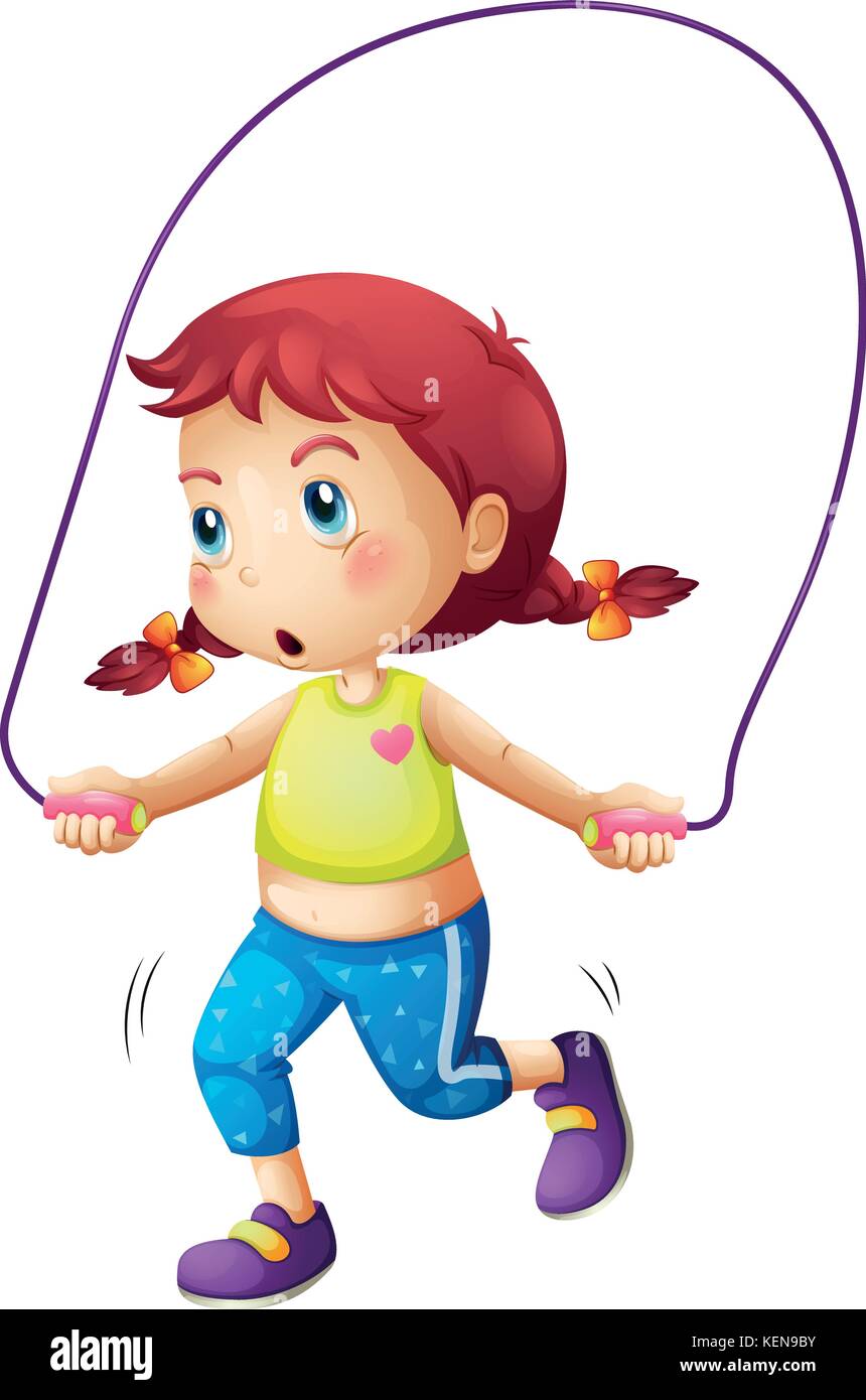 Lady exercising skipping hi-res stock photography and images - Alamy