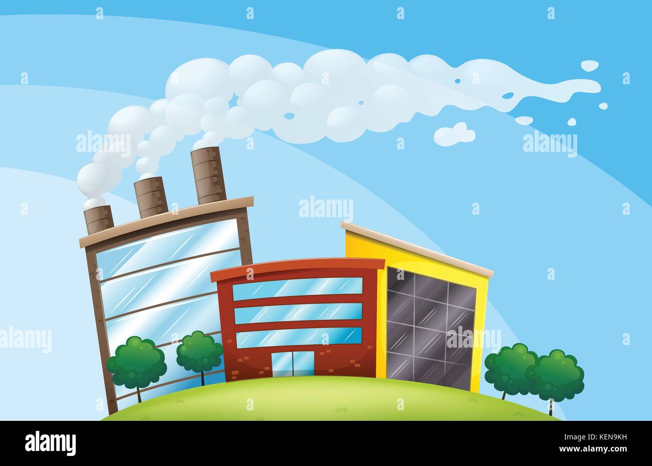 Pollution land Stock Vector Images - Alamy