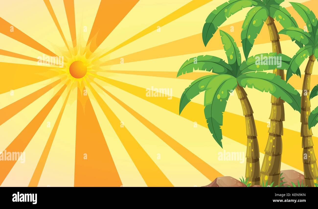 Warm sun shining on Stock Vector Images - Alamy