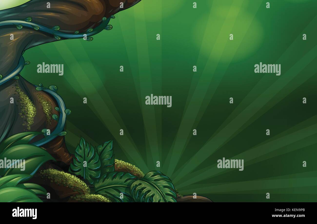 Blur green tree forest Stock Vector Images - Alamy