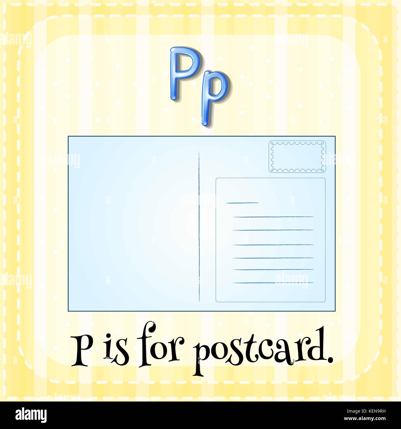 Write a postcard Stock Vector Images - Alamy