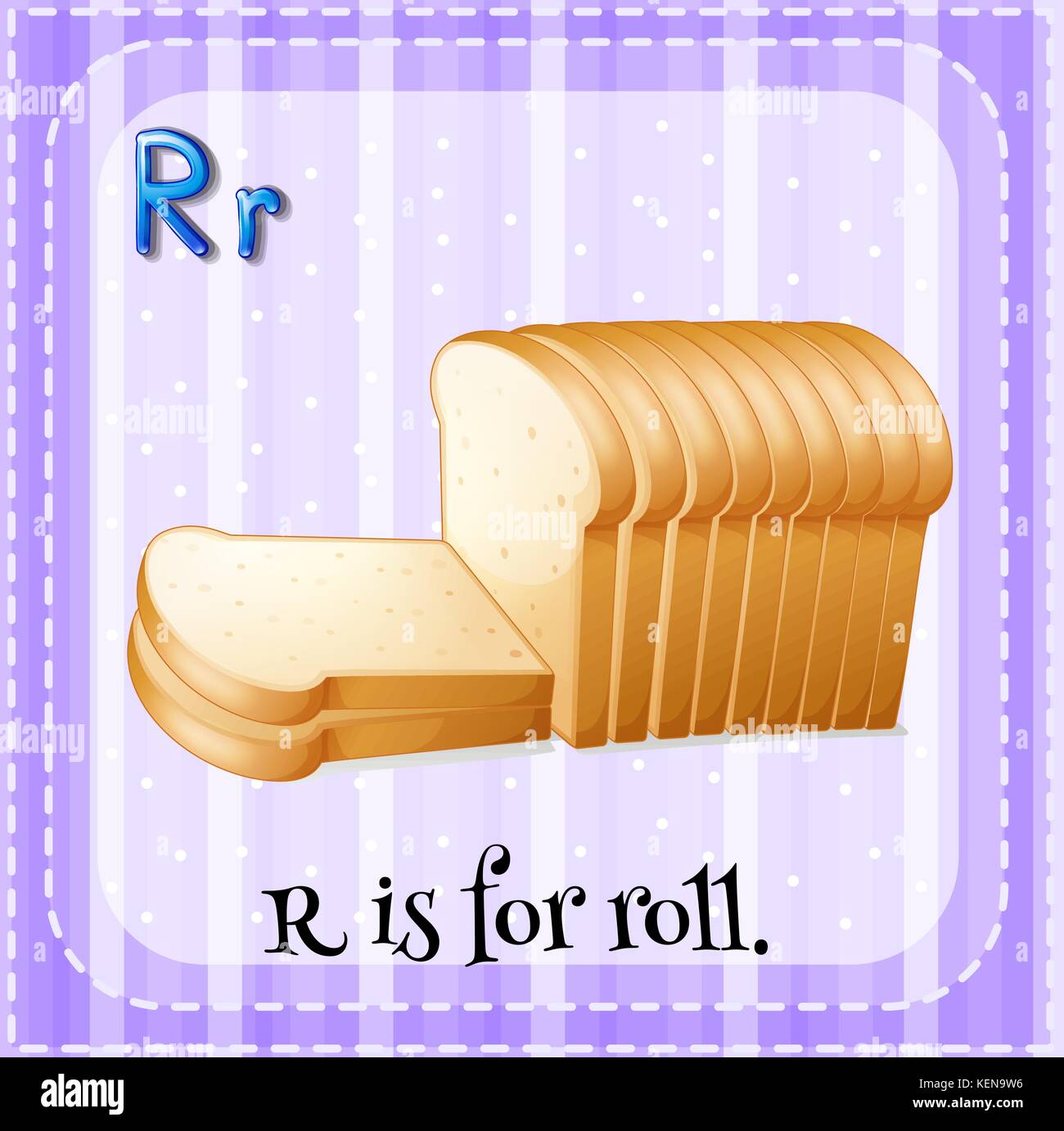 Illustration of a letter R is for roll Stock Vector Image & Art - Alamy
