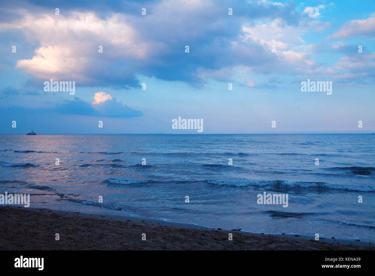 Evening at the beach Stock Photo - Alamy