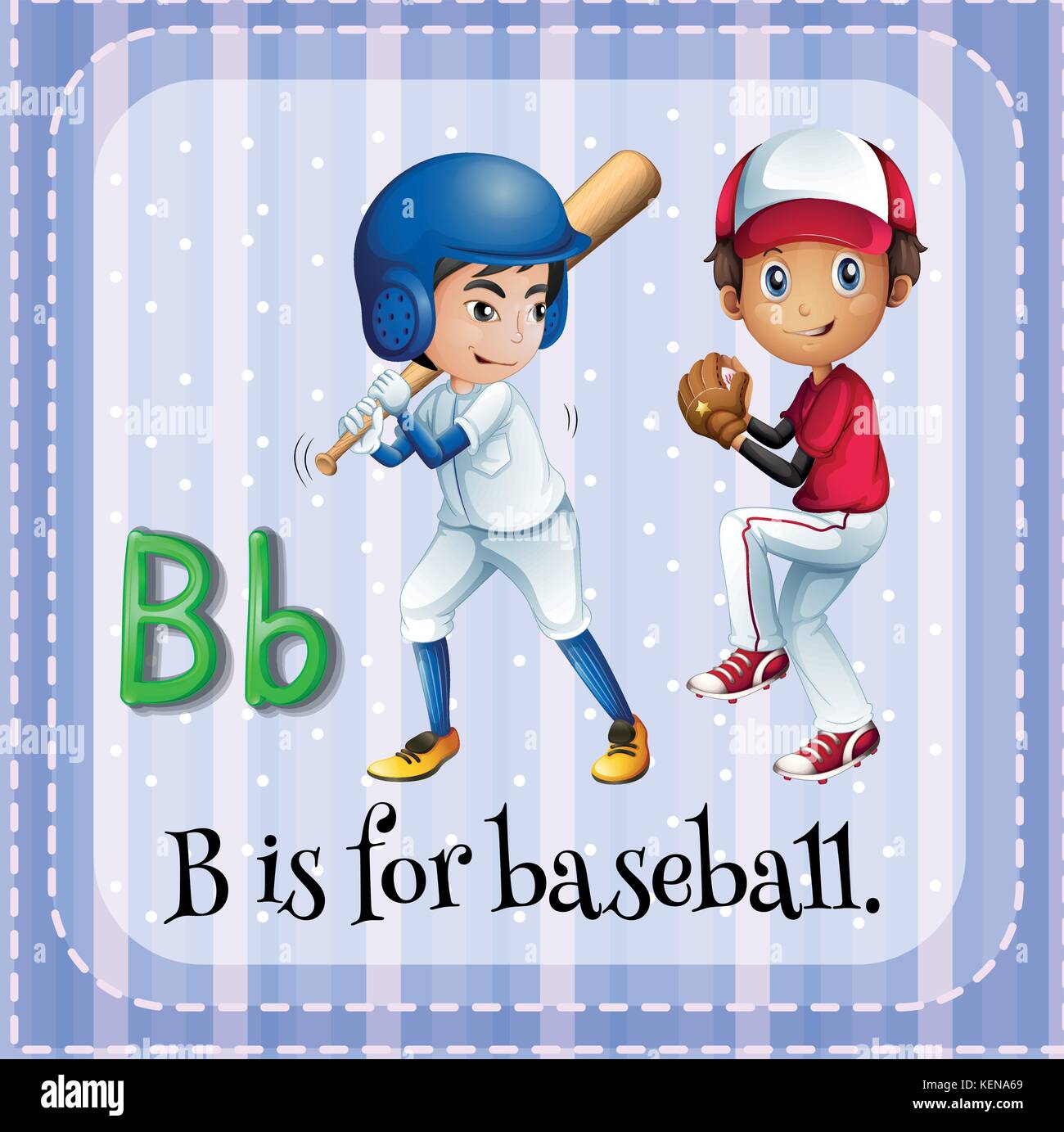 Flashcard of an alphabet B Stock Vector Image & Art - Alamy