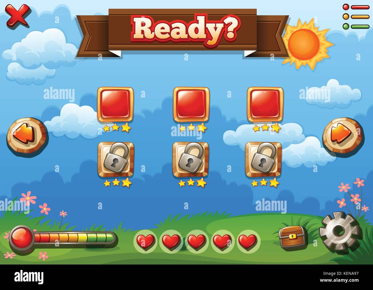 Illustration of a scene from a computer game Stock Vector Image & Art ...