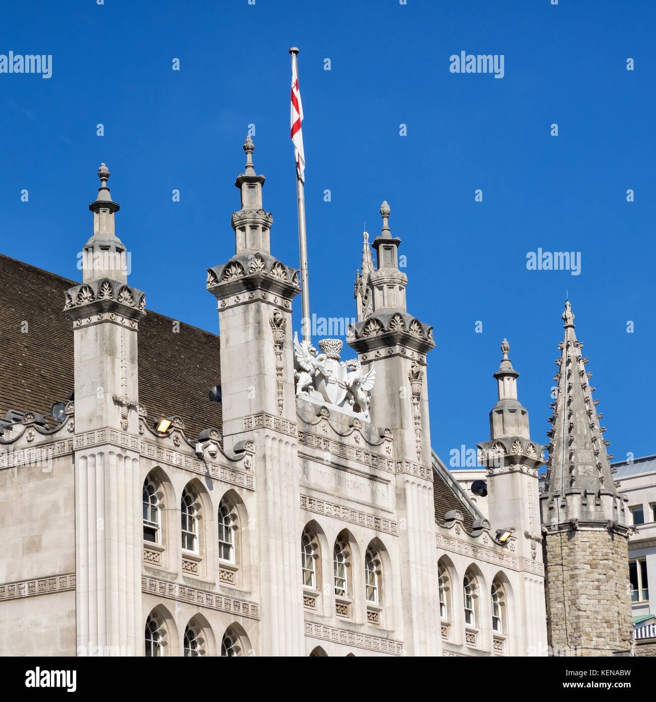 LONDON, UK - AUGUST 25, 2017: Exterior view of the imposing building of ...