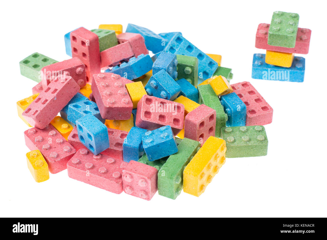 Sweet chewing colored baby sweets. Studio Photo Stock Photo - Alamy