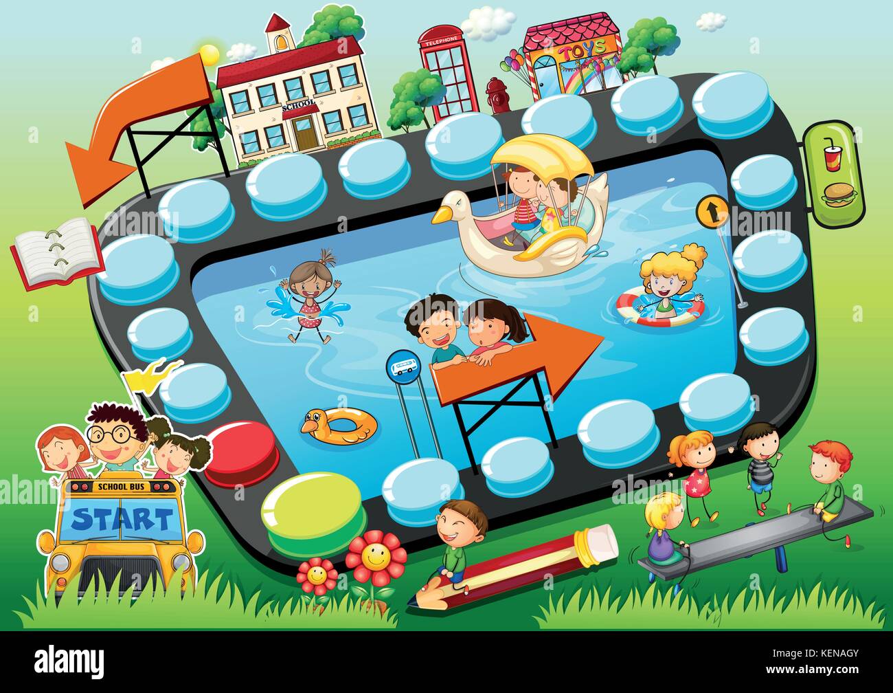 Dice game school Stock Vector Images - Alamy