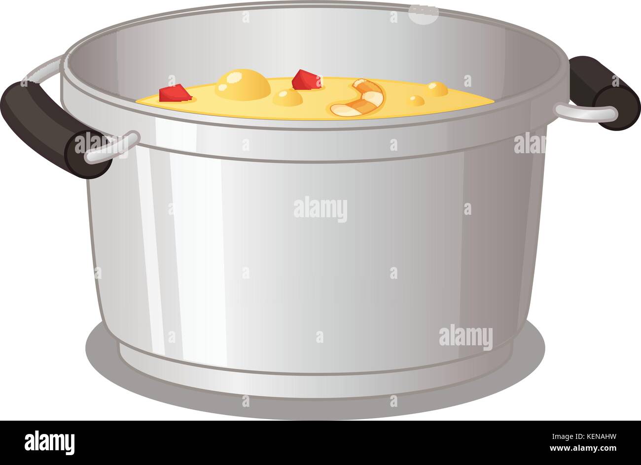 Illustration of a pot of soup Stock Vector Image & Art - Alamy