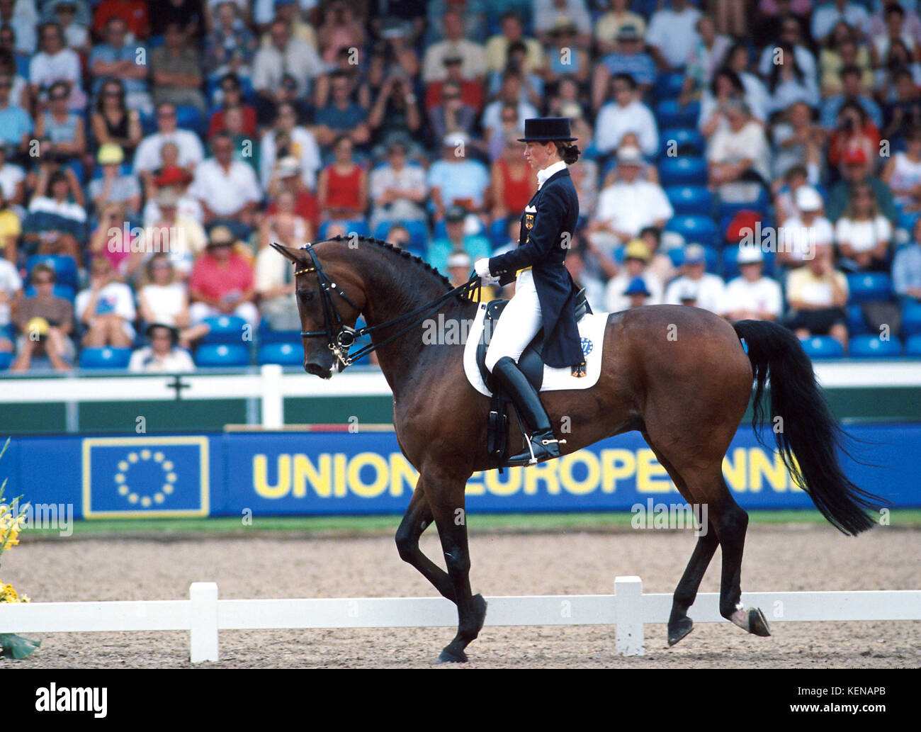 World Equestrian Games, The Hague, 1994, Nicole Uphoff (GER) riding ...