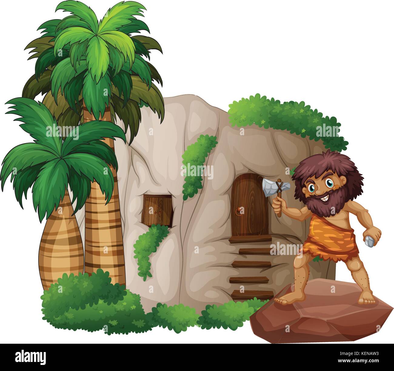 Caveman house Stock Vector Images - Alamy