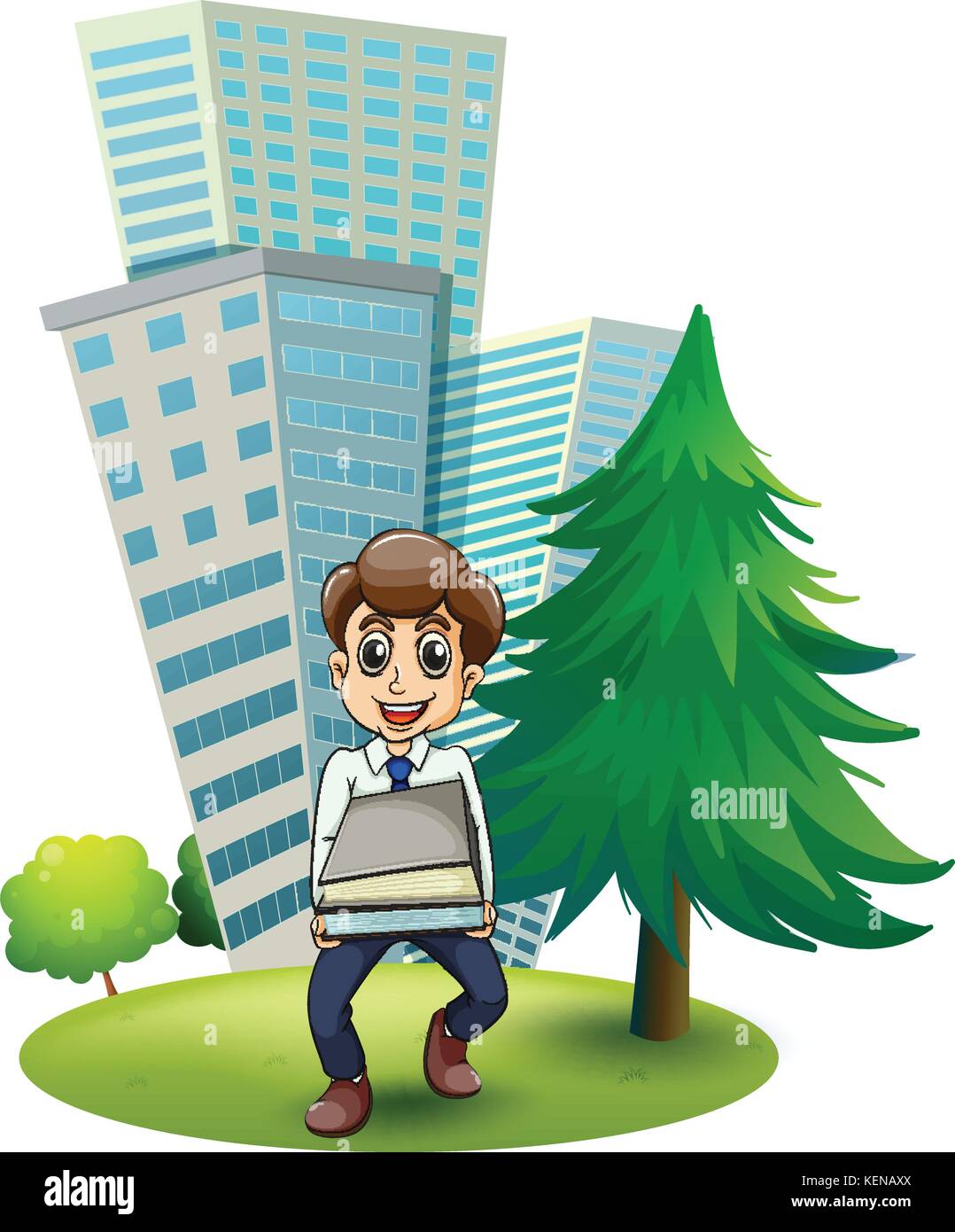 Working on outside of buildings Stock Vector Images - Alamy