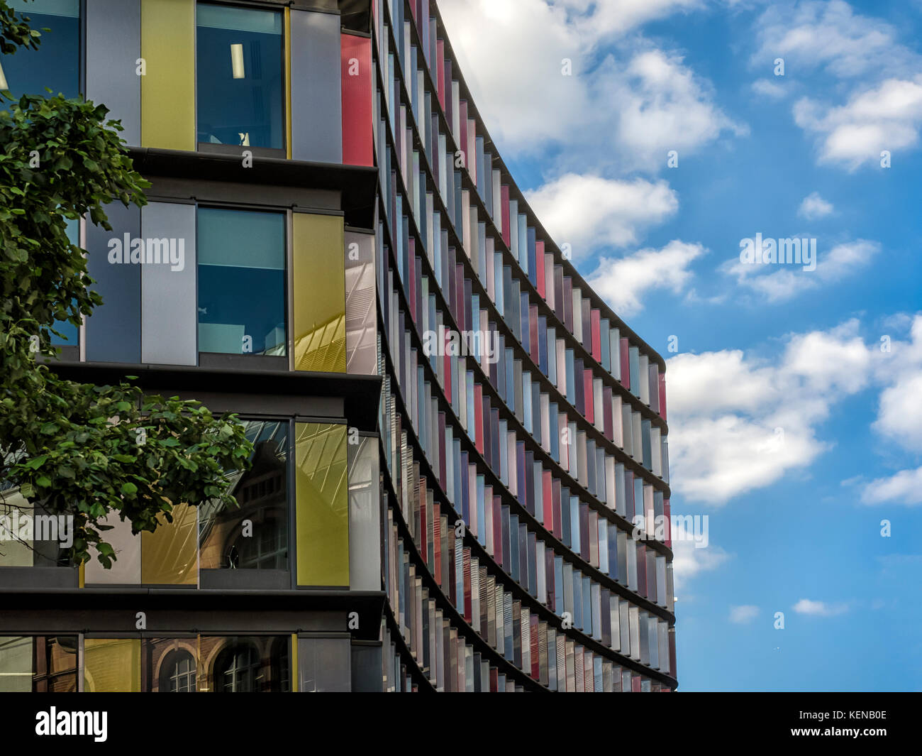 LONDON, UK - AUGUST 25, 2017: Exterior view of the colourful building ...