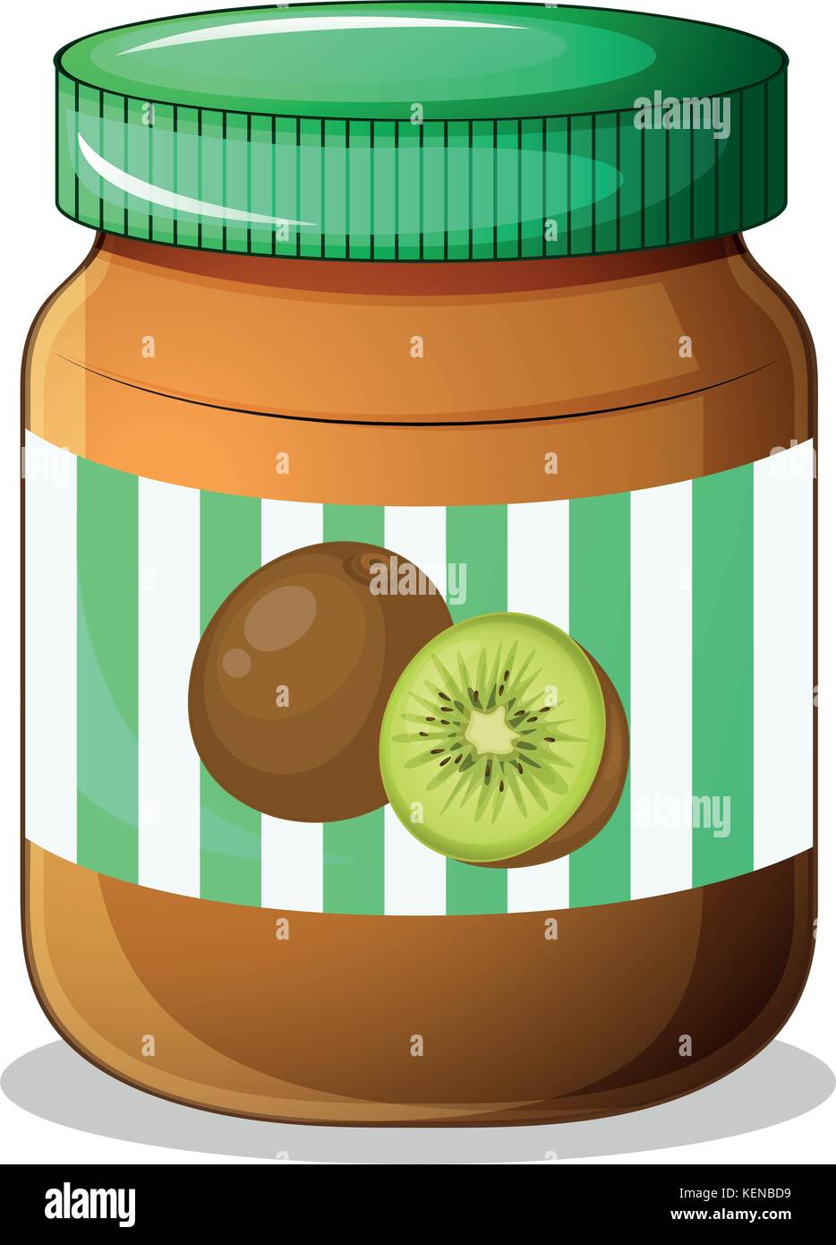 Cylindrical glass bottle Stock Vector Images - Alamy